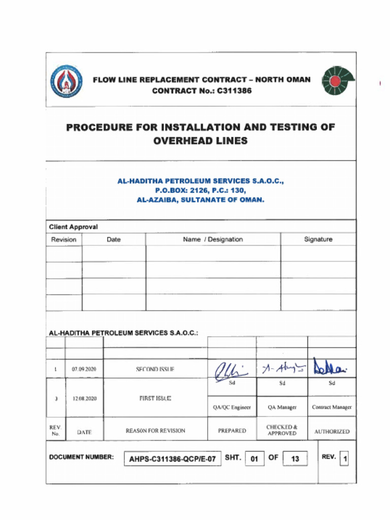 Approved Procedure | PDF