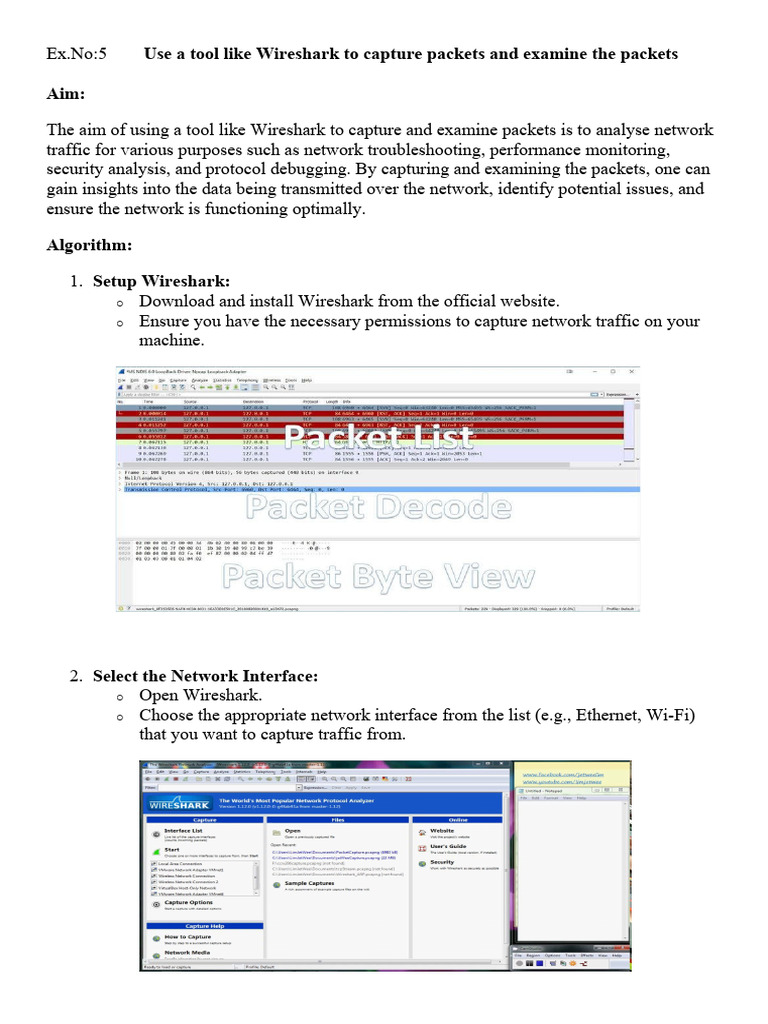 Ex - No 5 | PDF | Computer Network | Network Packet
