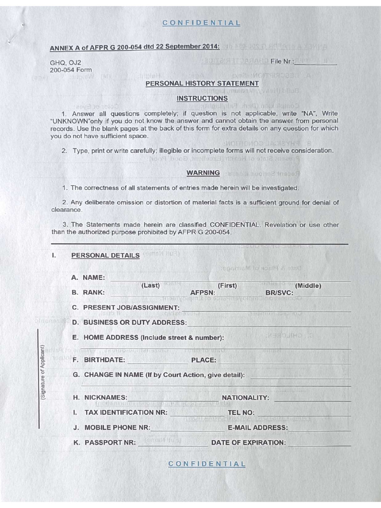 Annex A AFPR G 200-54 Sep 2014 | PDF