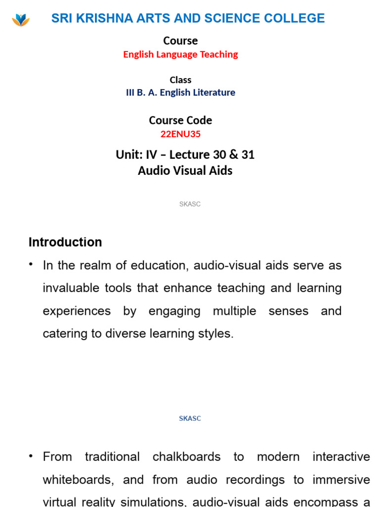Enhancing Education with Audio-Visual Aids | PDF | Learning | Multimedia