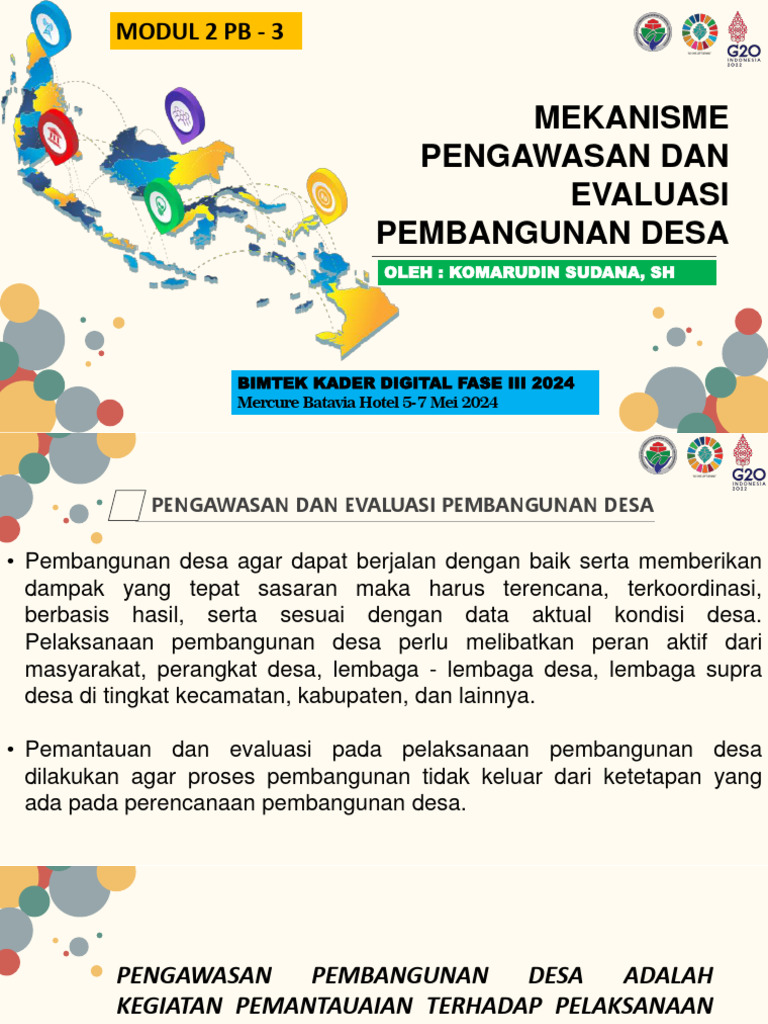 M2PB3 - Mekanisme Pengawasan Dan Evaluasi Pembangunan Desa | PDF | Bisnis