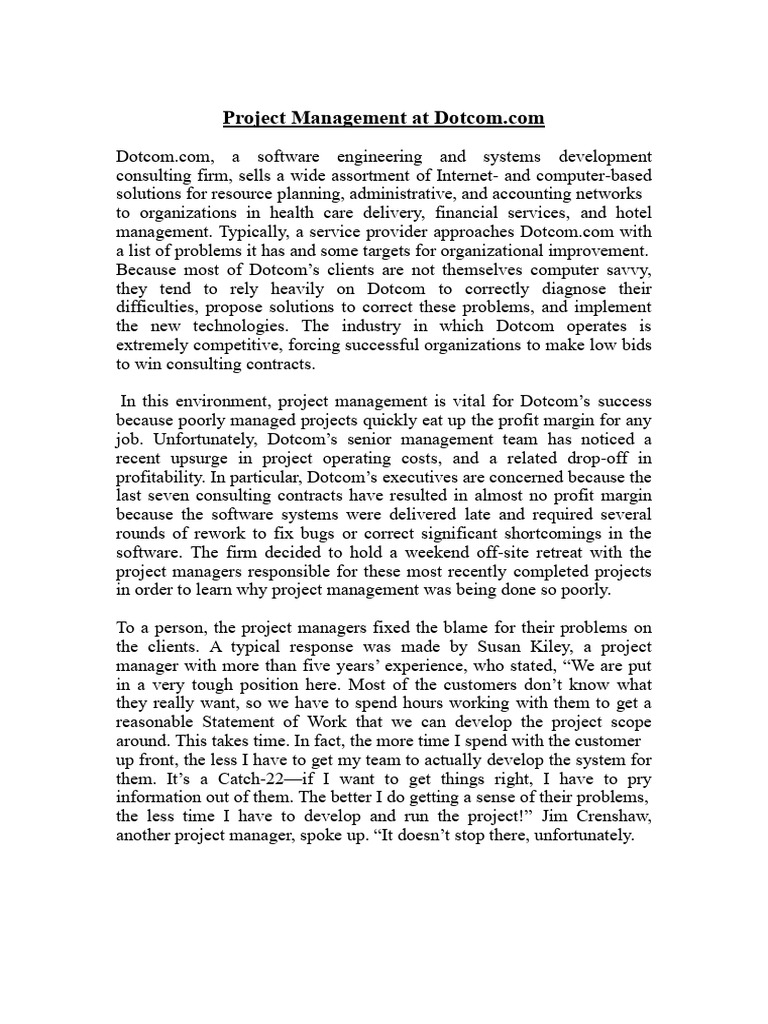 Project Assignment 2 | PDF | Project Management | Consultant