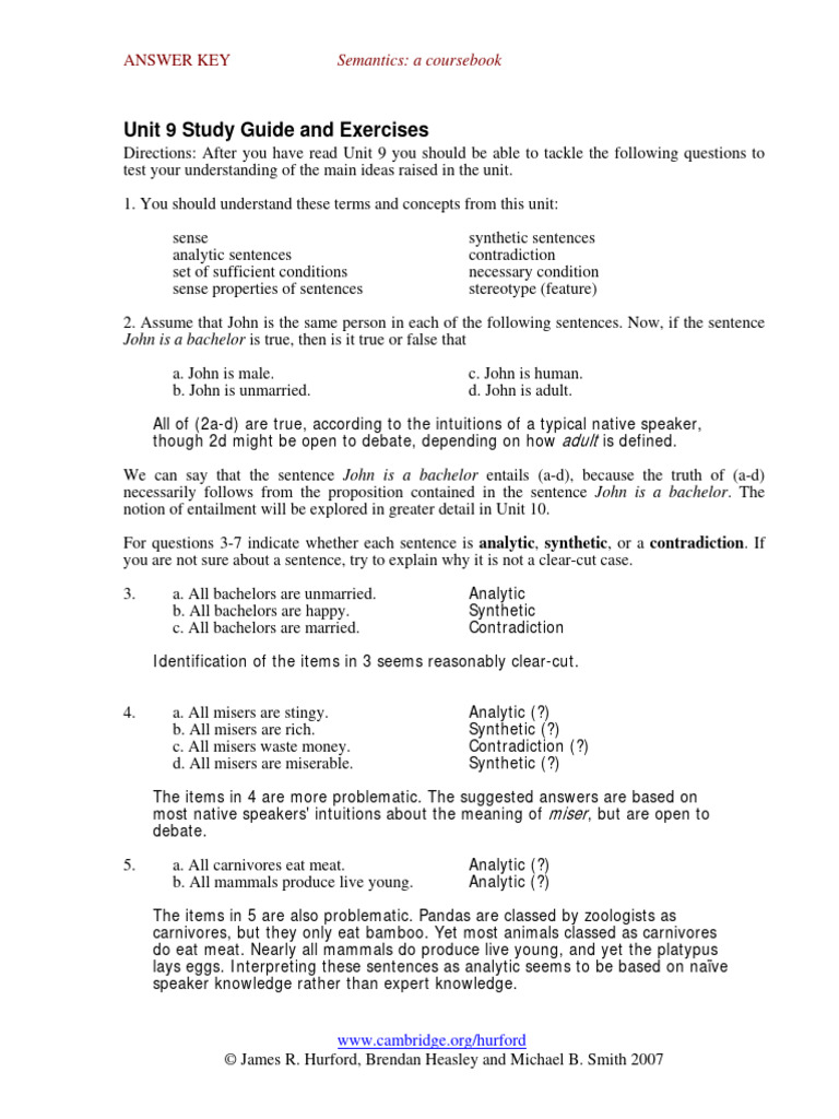 Unit 9 Study Guide and Exercises | Download Free PDF | Logic | Epistemology