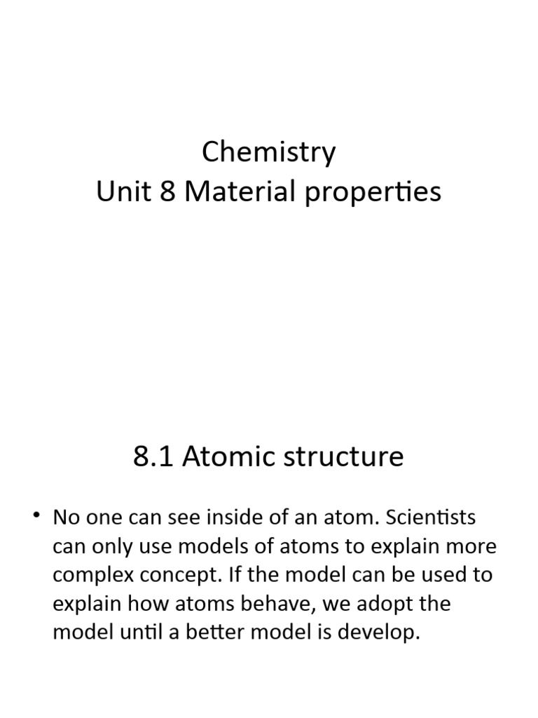 C8 Material Properties (Week 9) | PDF