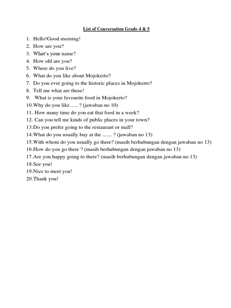 Forth and Fifth Grade | PDF | Transport