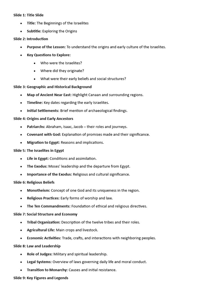 Chapter 6 outline for students | PDF | Israelites | Kingdom Of Judah