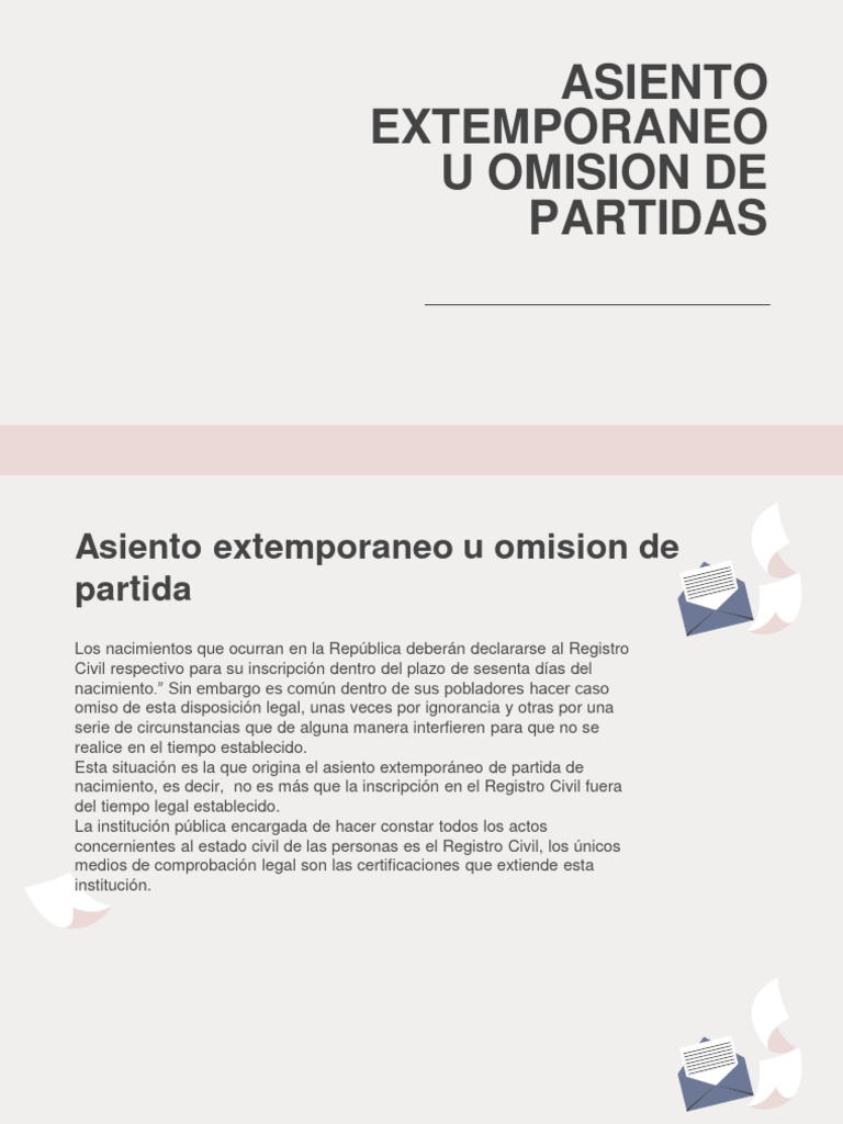 Asiento Extemporáneo | PDF | Gobierno | Ley politica