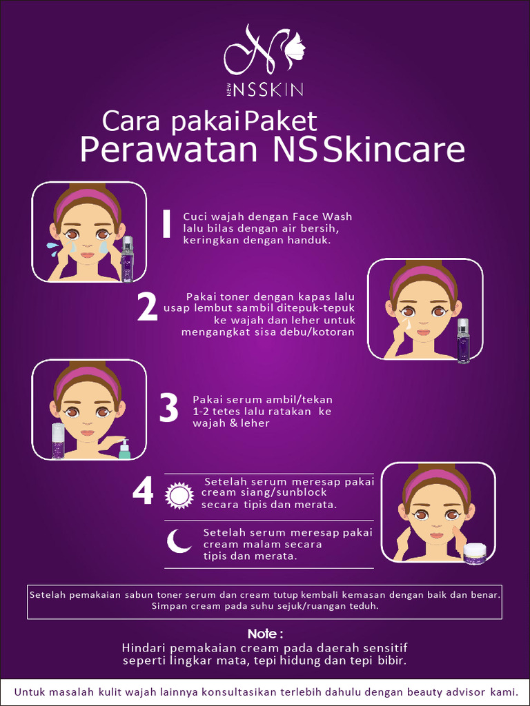 Brosur Cara Perawatan Pemakaian Paket Nss Skin | PDF