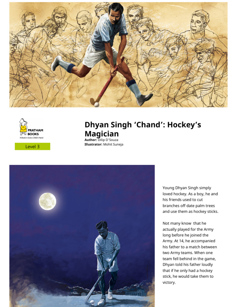 Dhyan Singh Chand Hockey S Magician | PDF | Creative Commons License