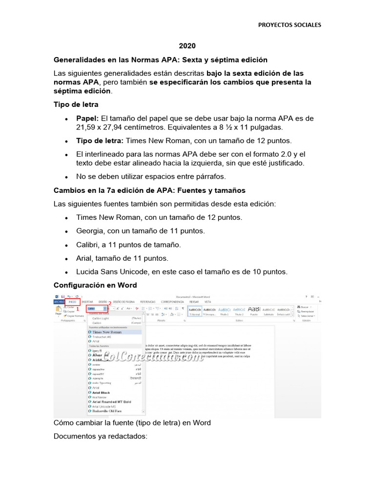 Guía APA: Formato y Configuración en Word | PDF | Estilo apa | Citación