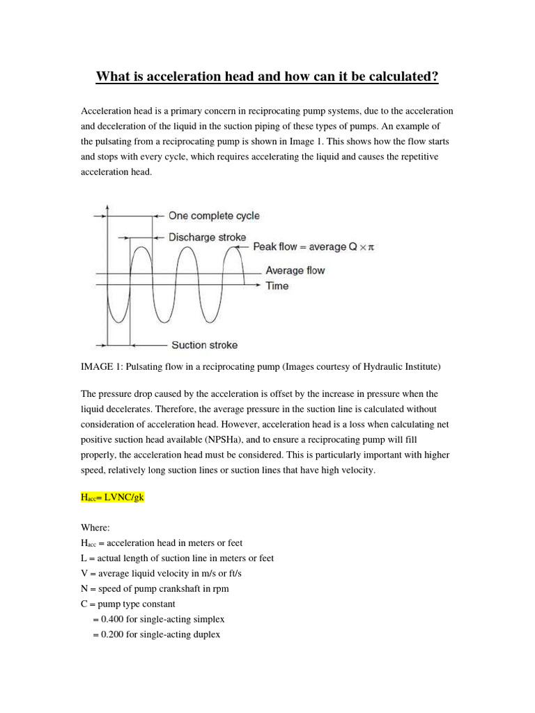Dynamic Acceleration Accumulation Calc | PDF | Pump | Acceleration