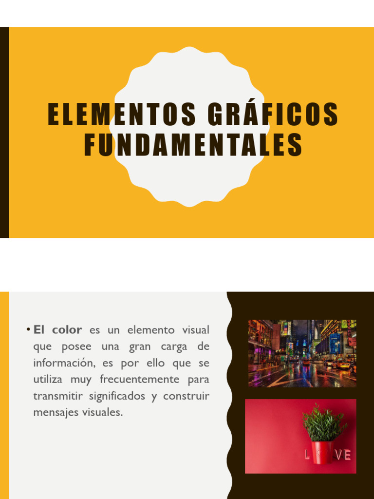 Elementos Gráficos Fundamentales | PDF | Color | Amarillo