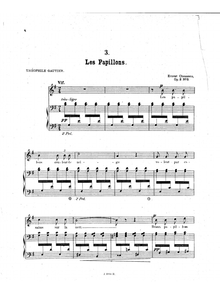 Chausson Les Papillions | PDF