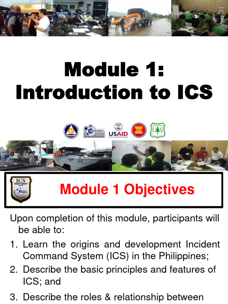 MODULE 1 | PDF | Incident Command System | Emergency Management