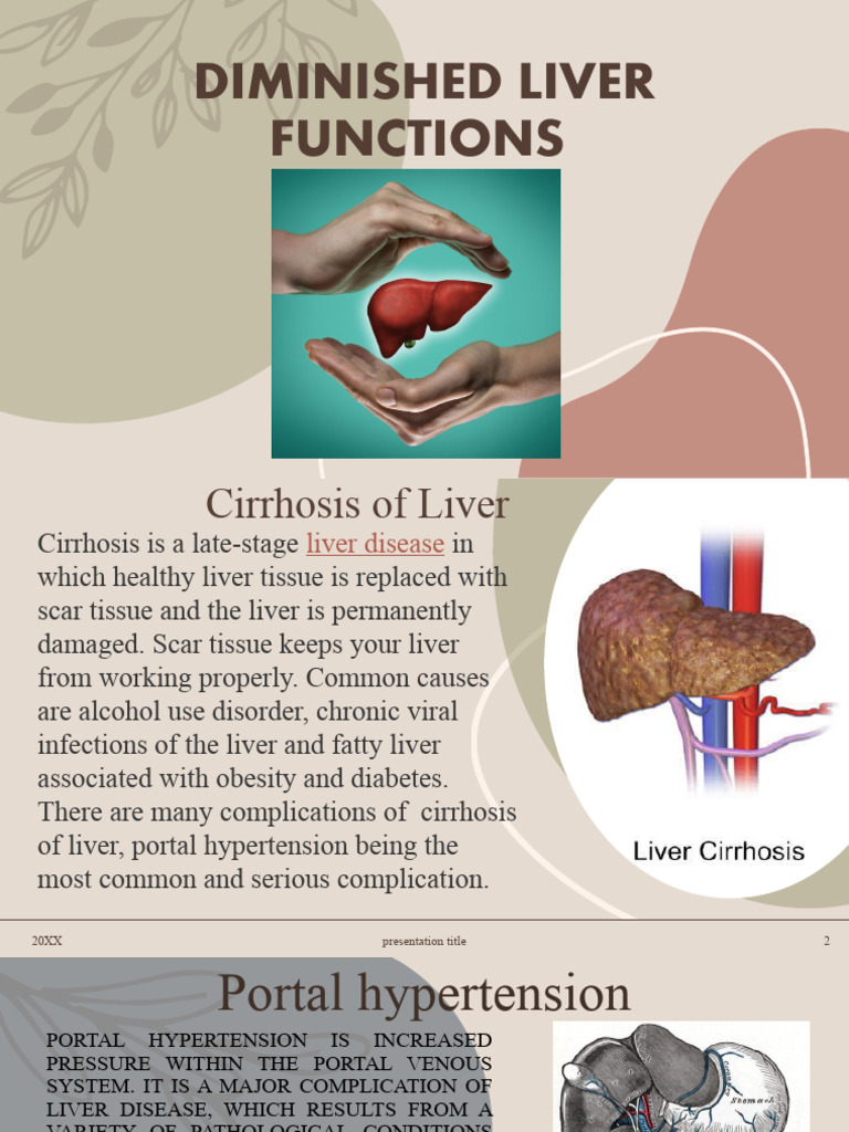 Diminished Liver Functions | PDF | Cirrhosis | Liver