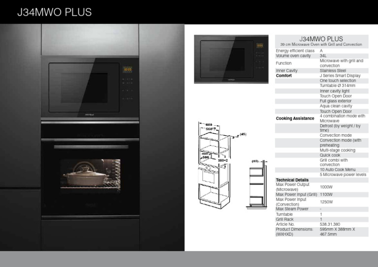 J34mwo Plus | PDF | Oven