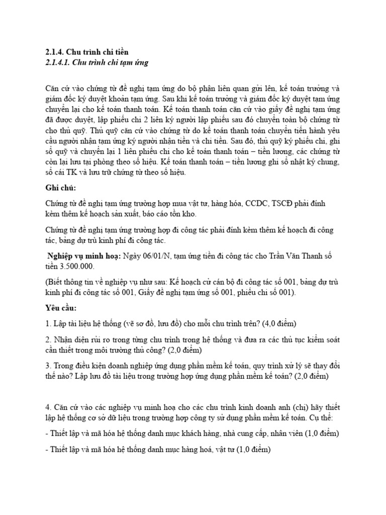 ĐỀ BÀI HTTTKT | PDF