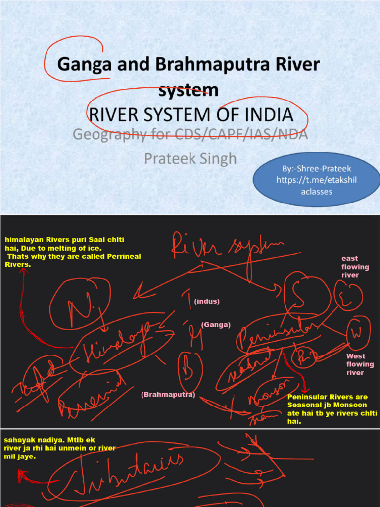 16 - 2 - River System of India | PDF | Indus River | Hydrography