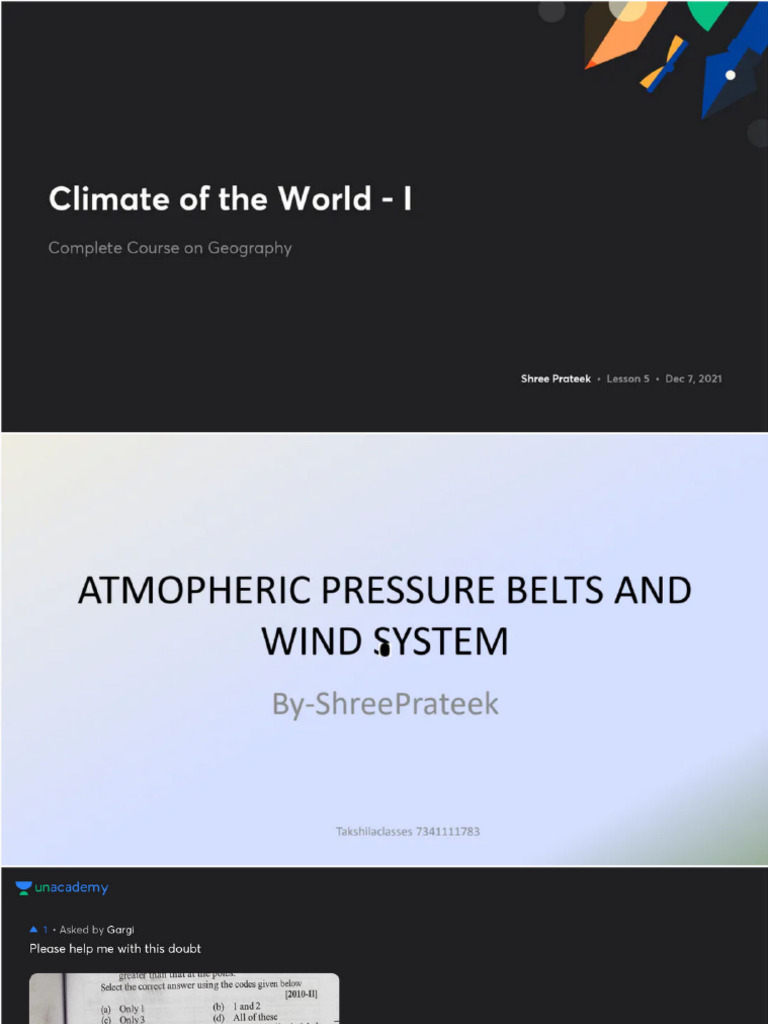 Pressure and Wind Belts Overview | PDF | Wound | Earth Phenomena