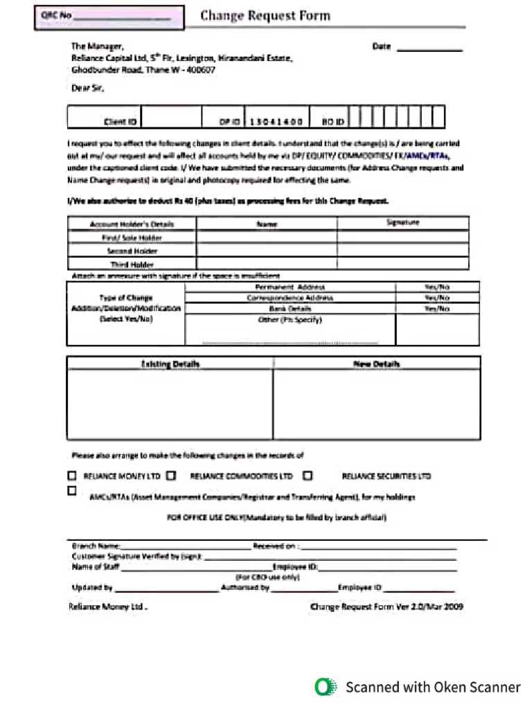 Change Request 1 PDF | PDF