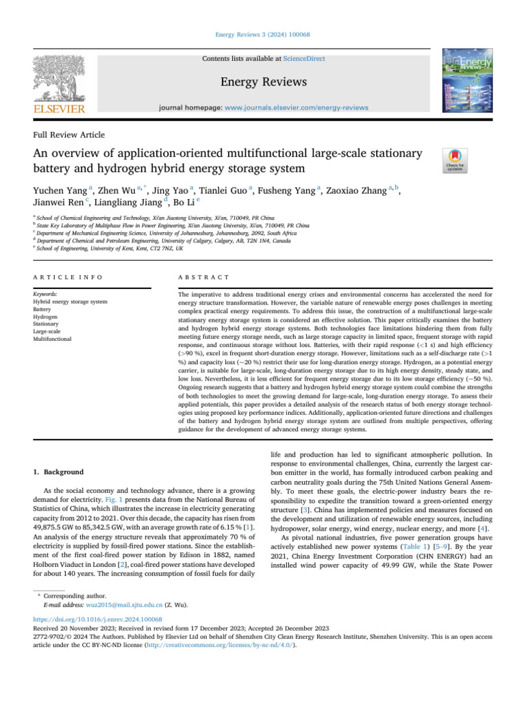 An Overview of Application-Oriented Multifunctional Large-Scale ...