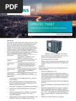 SIPROTEC 7SX85 Profile | PDF | Electrical Grid | Electric Motor