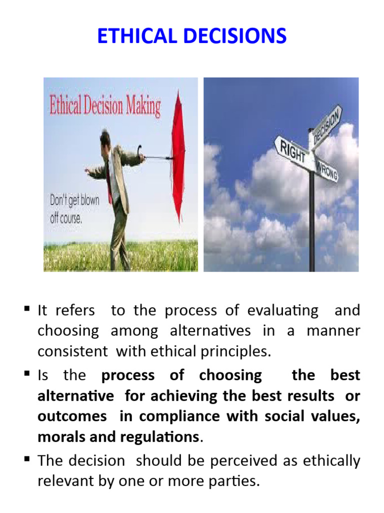 Chapter 2 ETHICAL DECISIONS | PDF | Morality | Decision Making