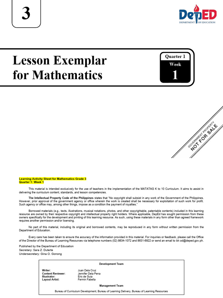 Lesson Exemplar Template English Version - 2 | PDF | Curriculum | Teachers