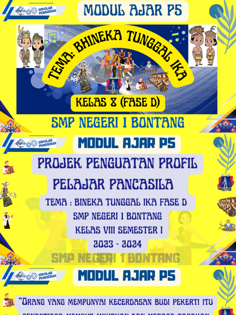 Modul p5 (Bineka Tunggal Ika) - Compressed | PDF