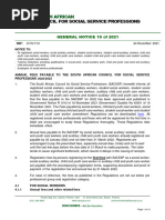 SACSSP Annual Fees Reminder 2024/25 | PDF | Social Work | Fee