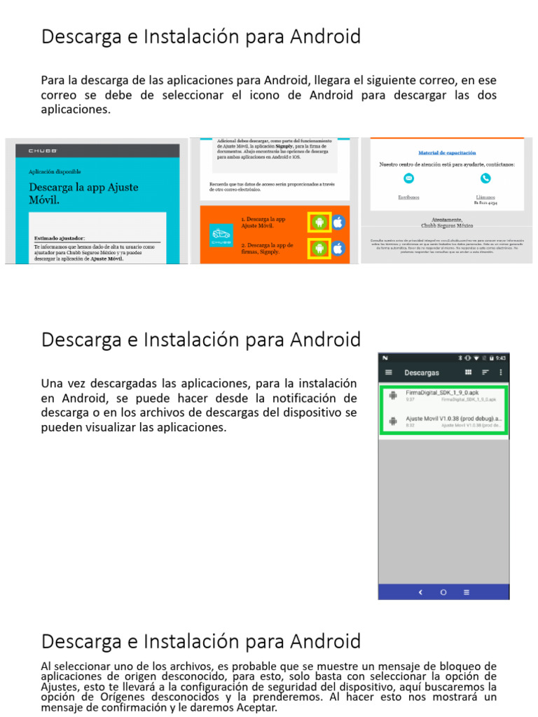 Descarga e Instalación App Ajuste Móvil | PDF | Aplicación movil | Ios
