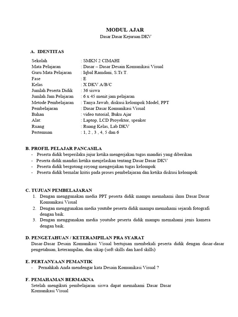 Modul Dasar Dasar DKV | PDF | Ilmu Sosial | Seni