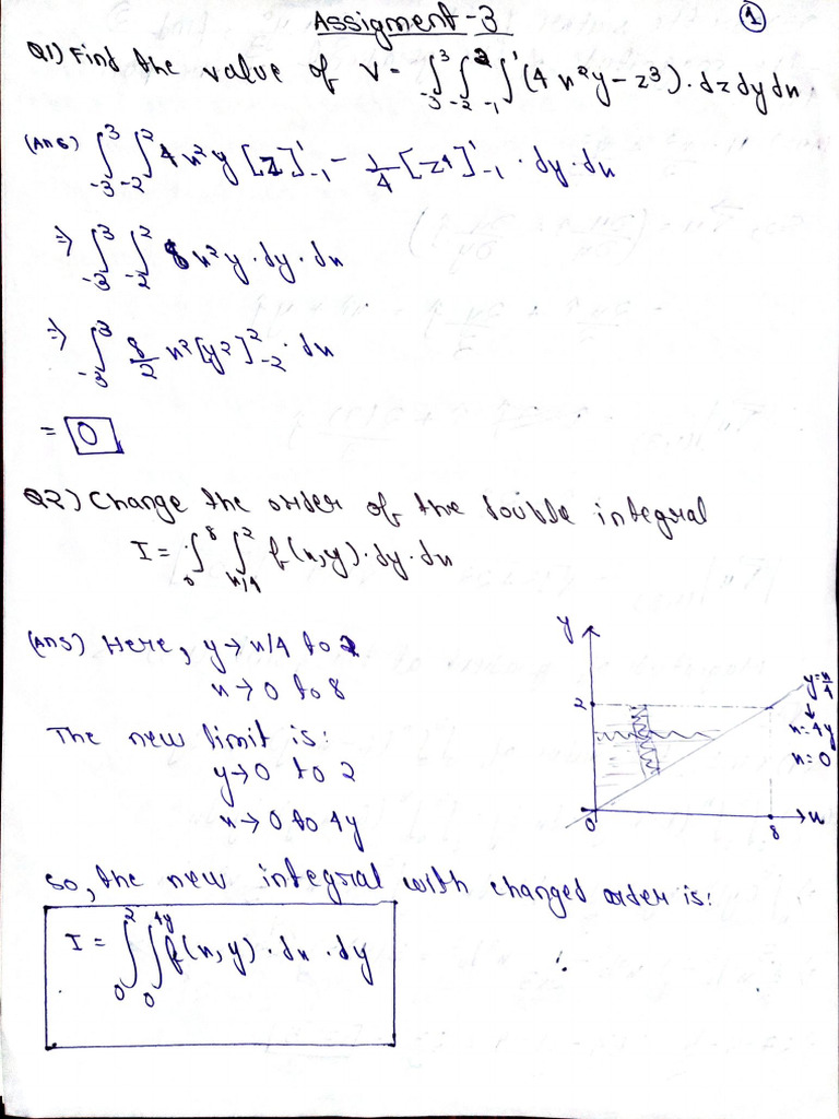 Calculus B - Assignment 3 | PDF