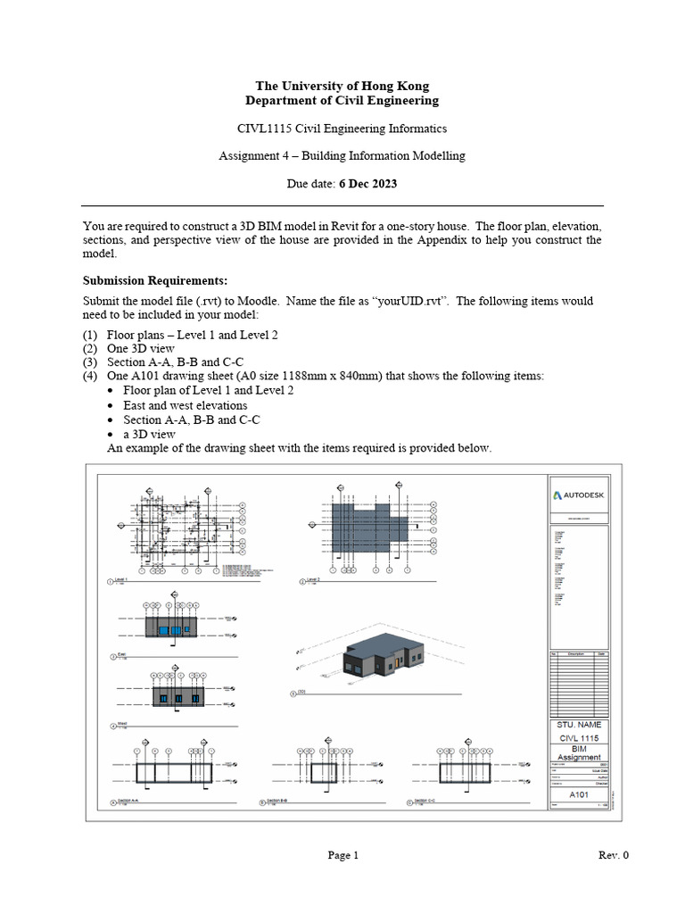 BIM Model Assignment for Revit | PDF | Technology & Engineering