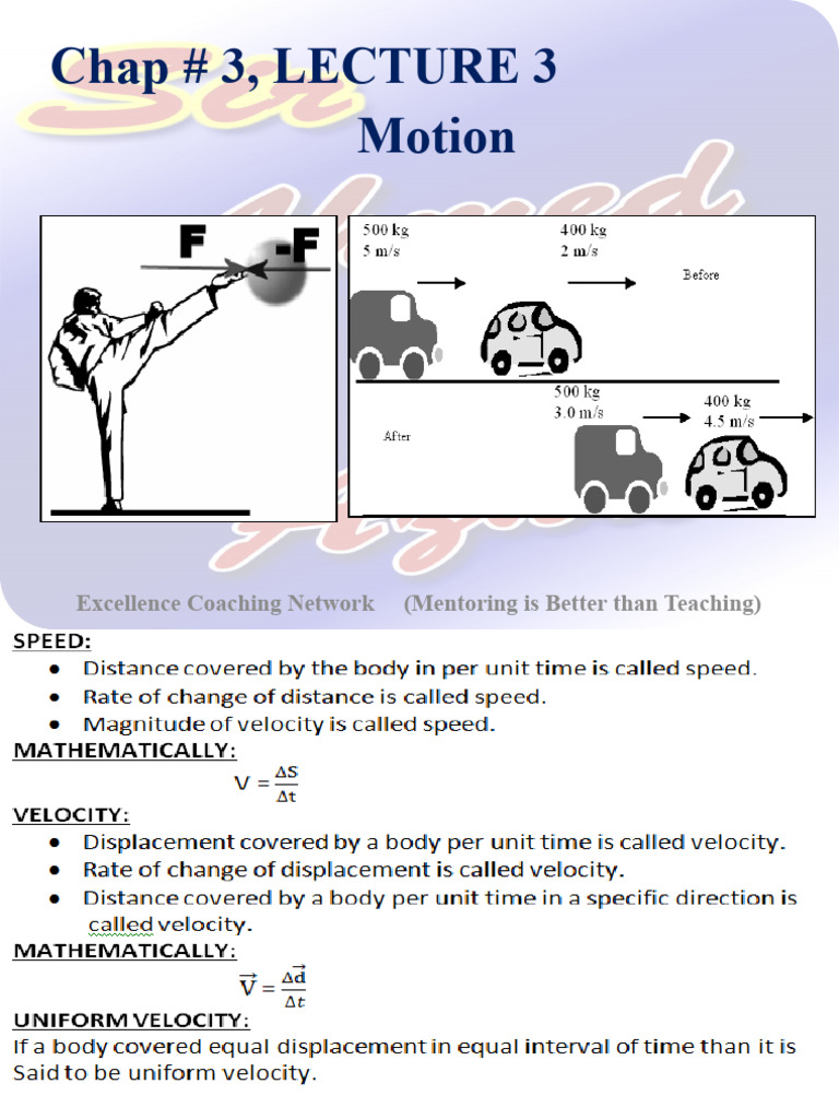 Chap 3 Apt (Motion) | PDF | Force | Inertia
