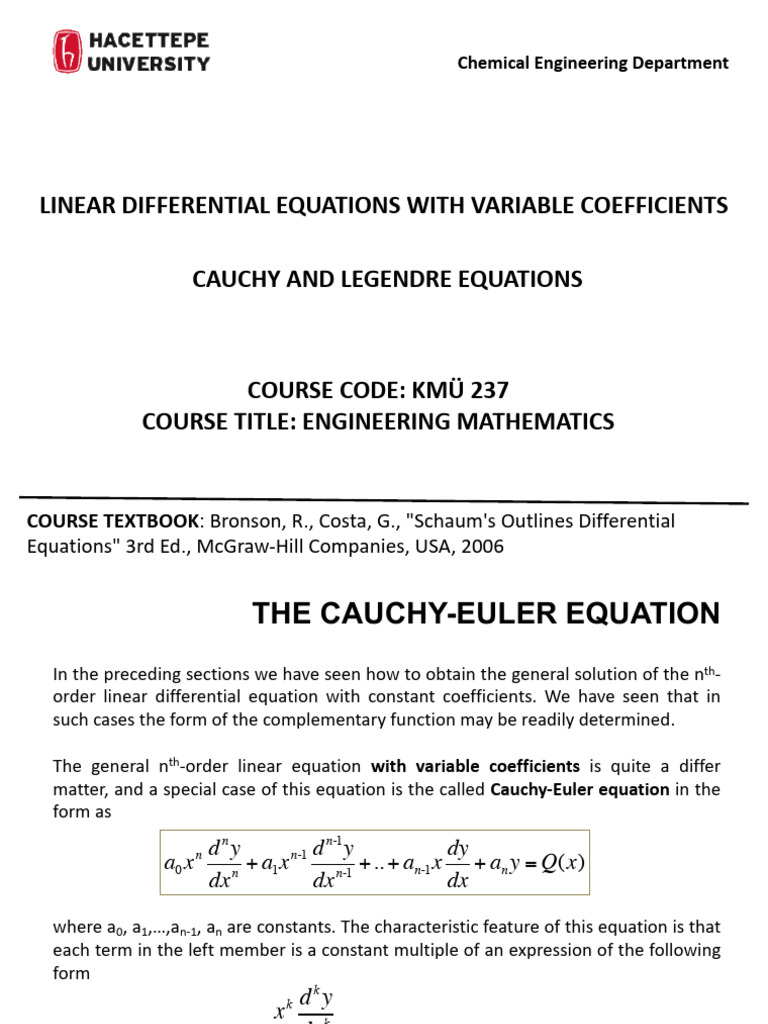 differential equations for engineers | PDF | Equations | Ordinary Differential Equation