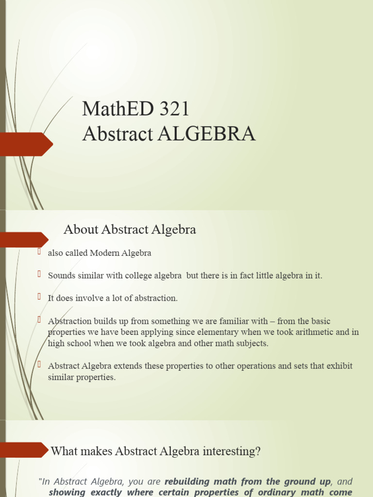 BSE Abstract ALGEBRA-Methods of Proof1 | PDF | Mathematical Proof | Set ...