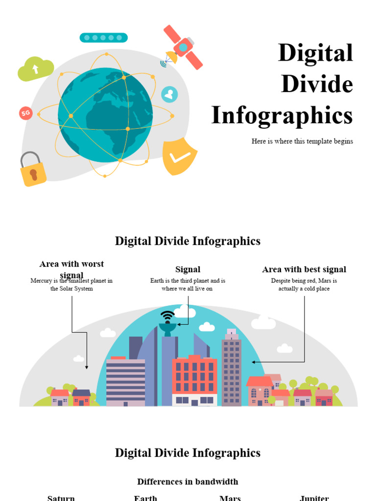 Digital Divide Infographics by Slidesgo | PDF | Planets | Planets In ...