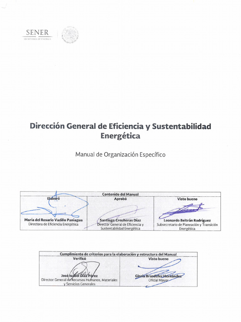 Direcci N General de Eficiencia y Sustentabilidad Energ Tica | PDF