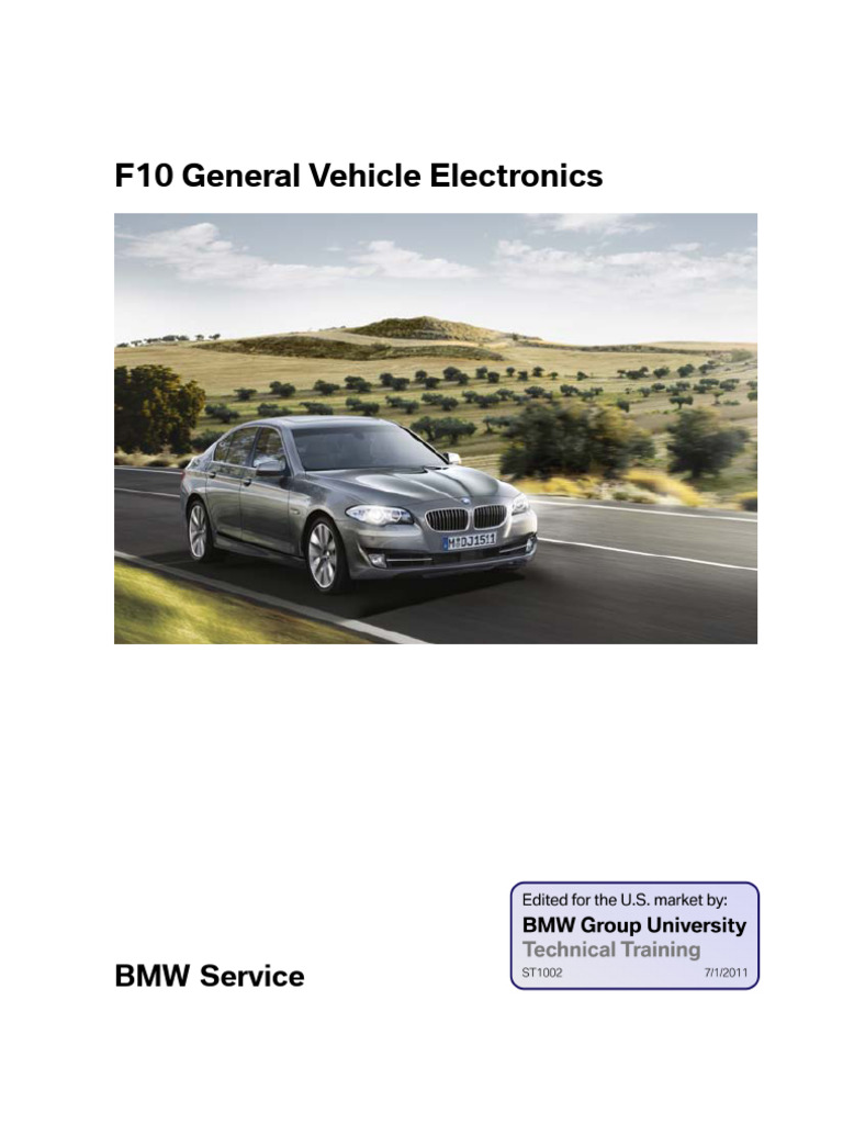 04 - F10 General Vehicle Electronics | PDF | Trunk (Car) | Direct Current