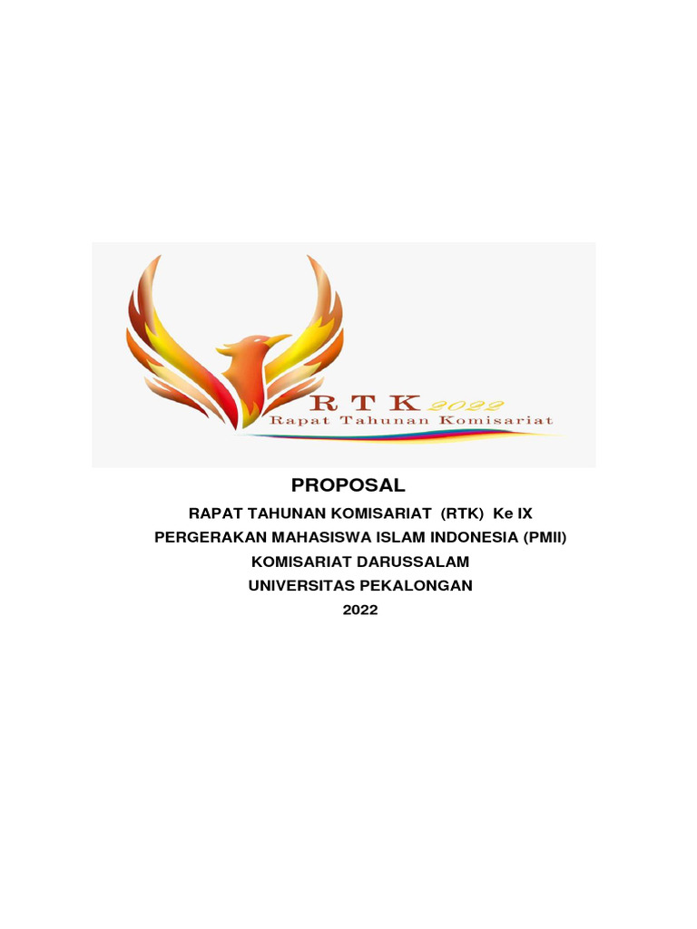 Proposal RTK 2022 | PDF | Karier & Perkembangan