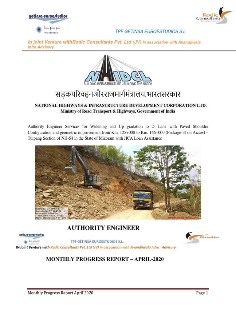 MPR (April 2020) | PDF | Joint Venture | Road