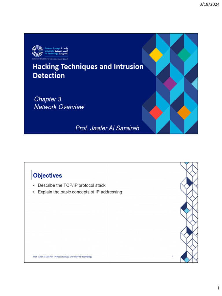 03 Ch03 Network Overview - Unlocked | PDF | Transmission Control Protocol | Ip Address