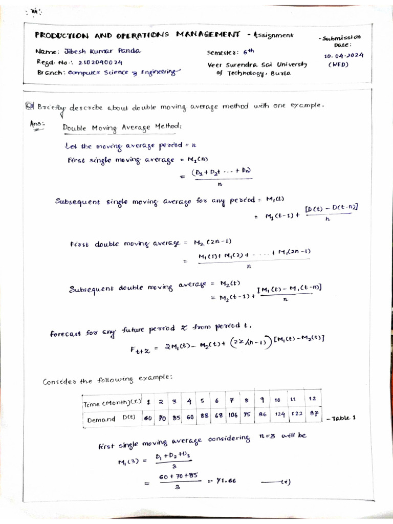 POM Assignment - 1 | PDF