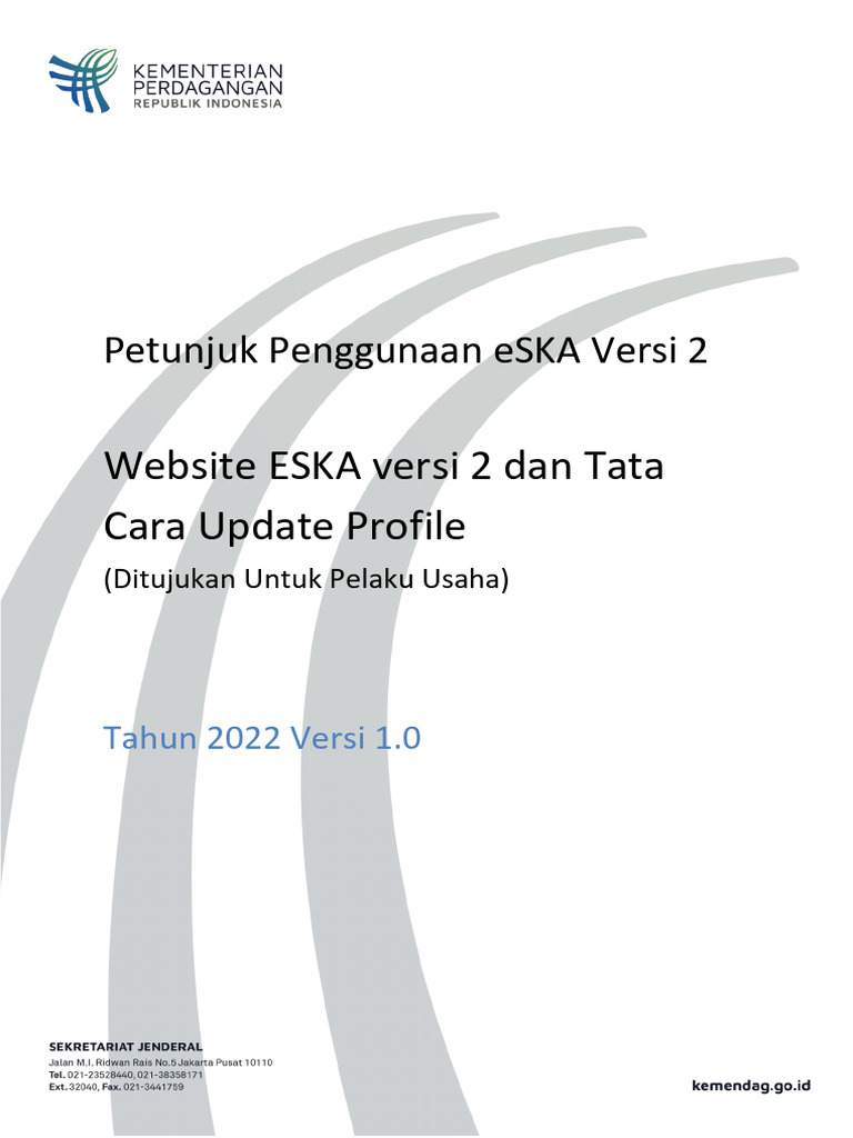 Website ESKA Versi 2 Dan Tata Cara Update Profile | PDF