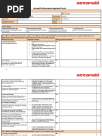 Annual Performance Appraisal Form 2024 | PDF | Performance Appraisal | Goal
