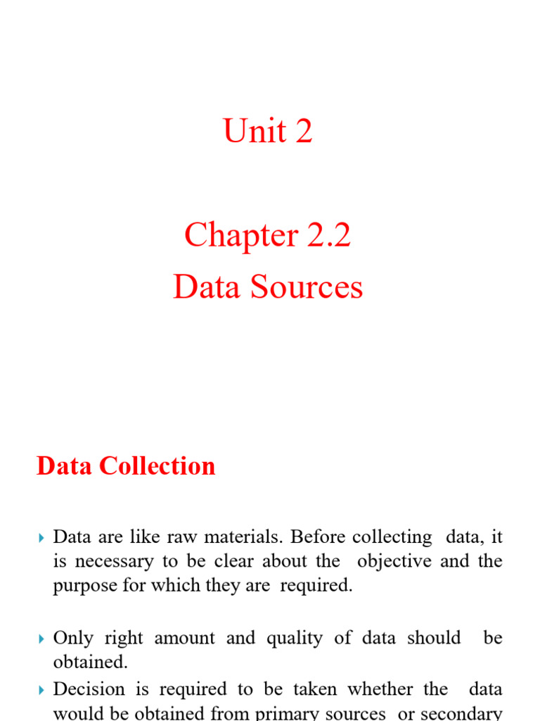 Unit 2 Chapter 2.2 | PDF | Survey Methodology | Data