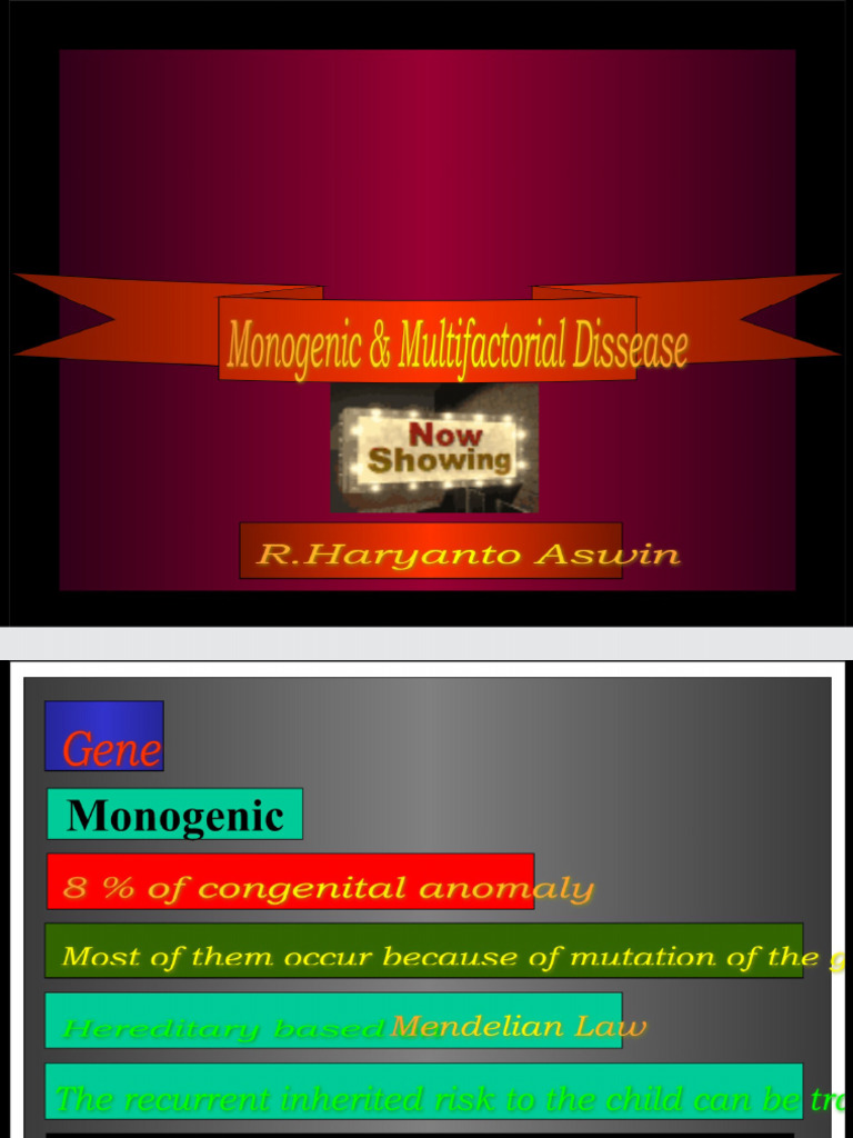 (K14) Monogenic and Multifactorial Disorders | PDF