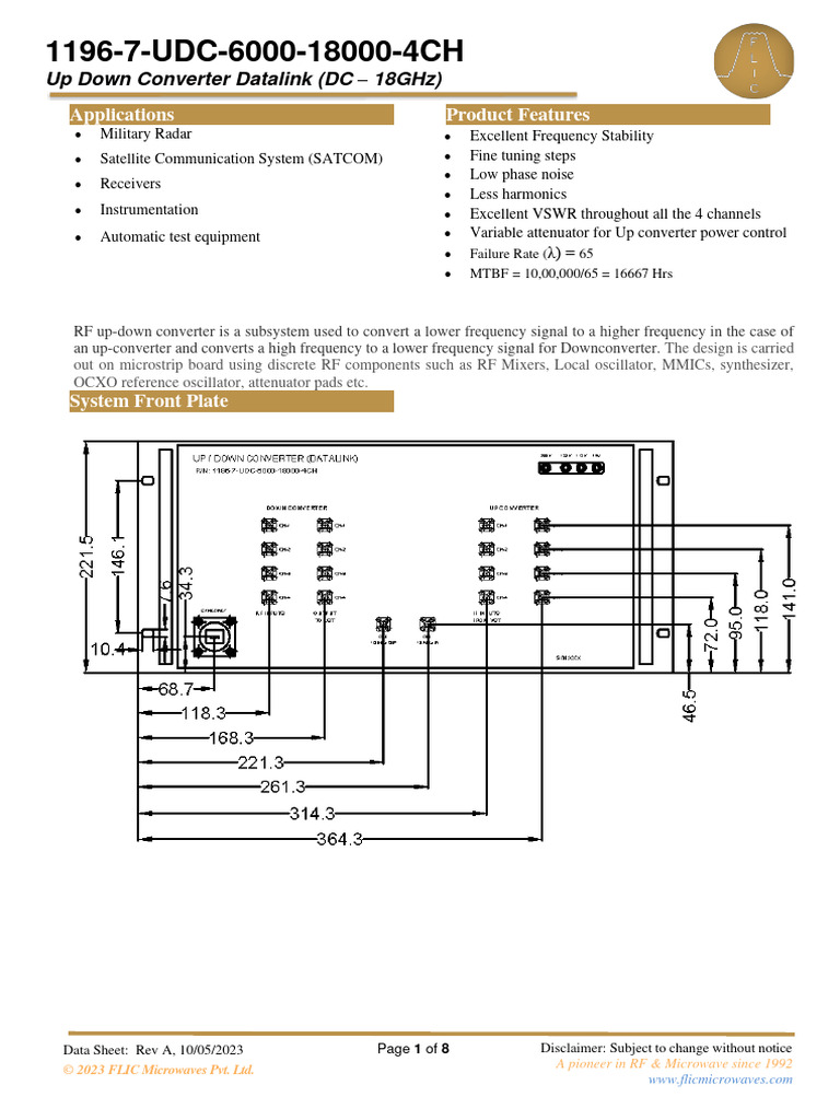 UpDown Coverter - Datalink | PDF | Electronic Oscillator | Electrical Engineering