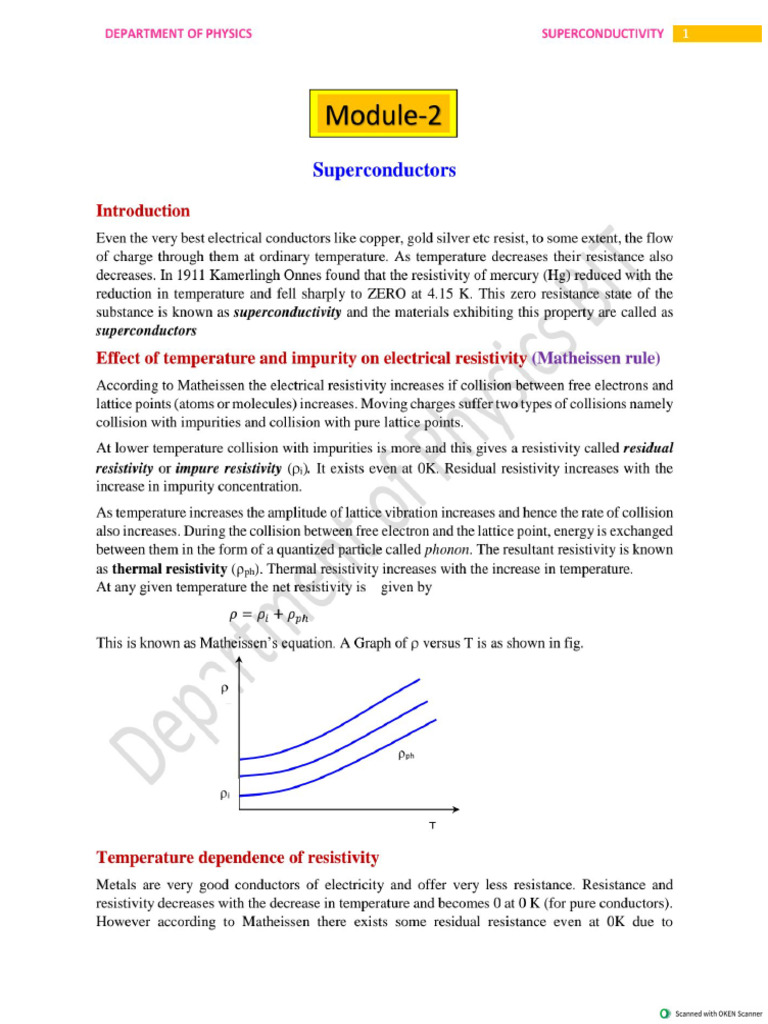 Module-2-SUPERCONDUCTR-for EEE | PDF